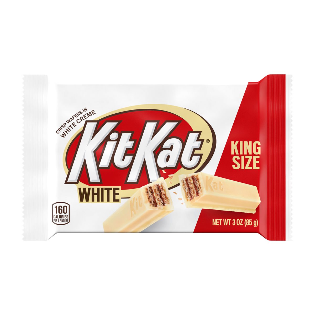 Kit Kat Crisp Wafers N' Creme, White, King Size — GTIN-14 0034000001774 ...