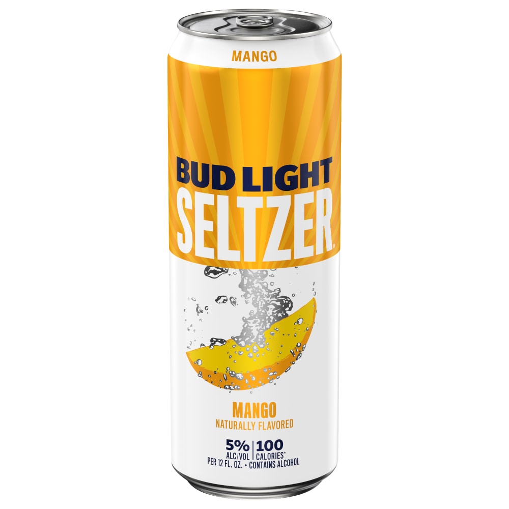 Bud Light Seltzer Mango Hard Seltzer, 25 Fl. Oz. Can, 5% ABV — UPC ...