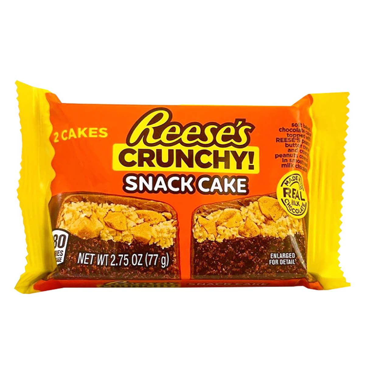 Reese's Crunchy Snack Cake - 2 Cakes 77g — UPC 34000997510 — Go-UPC
