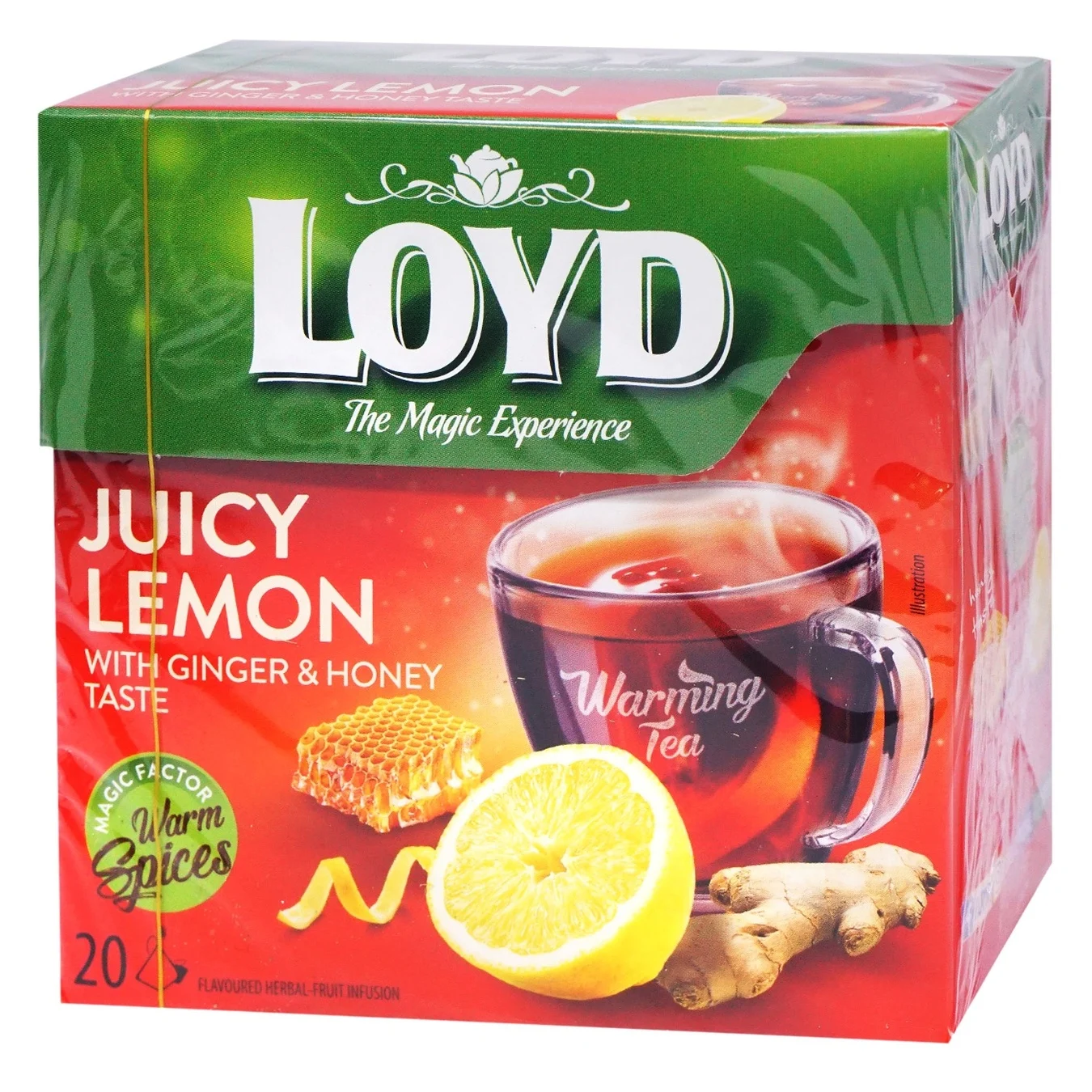 Loyd Juicy Lemon & Ginger And Honey Tea — UPC 5900396018601 — Go-UPC