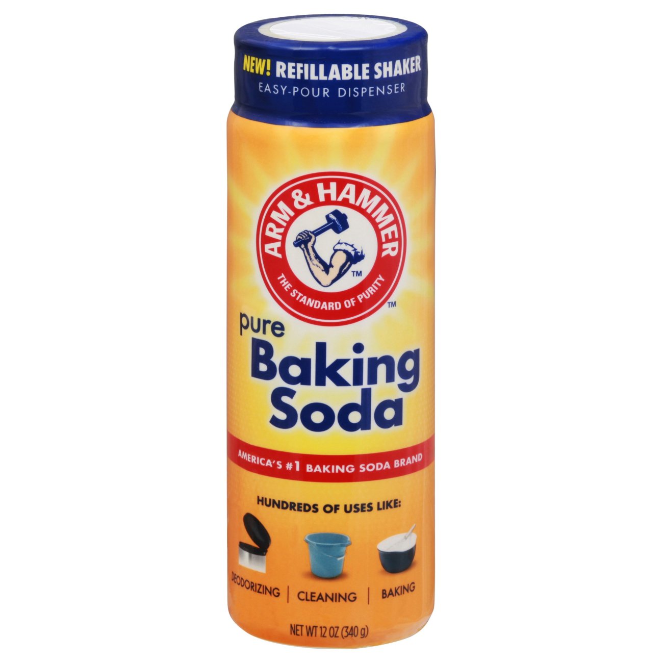 Arm & Hammer Pure Baking Soda Refillable Shaker — UPC 33200975311 — Go-UPC