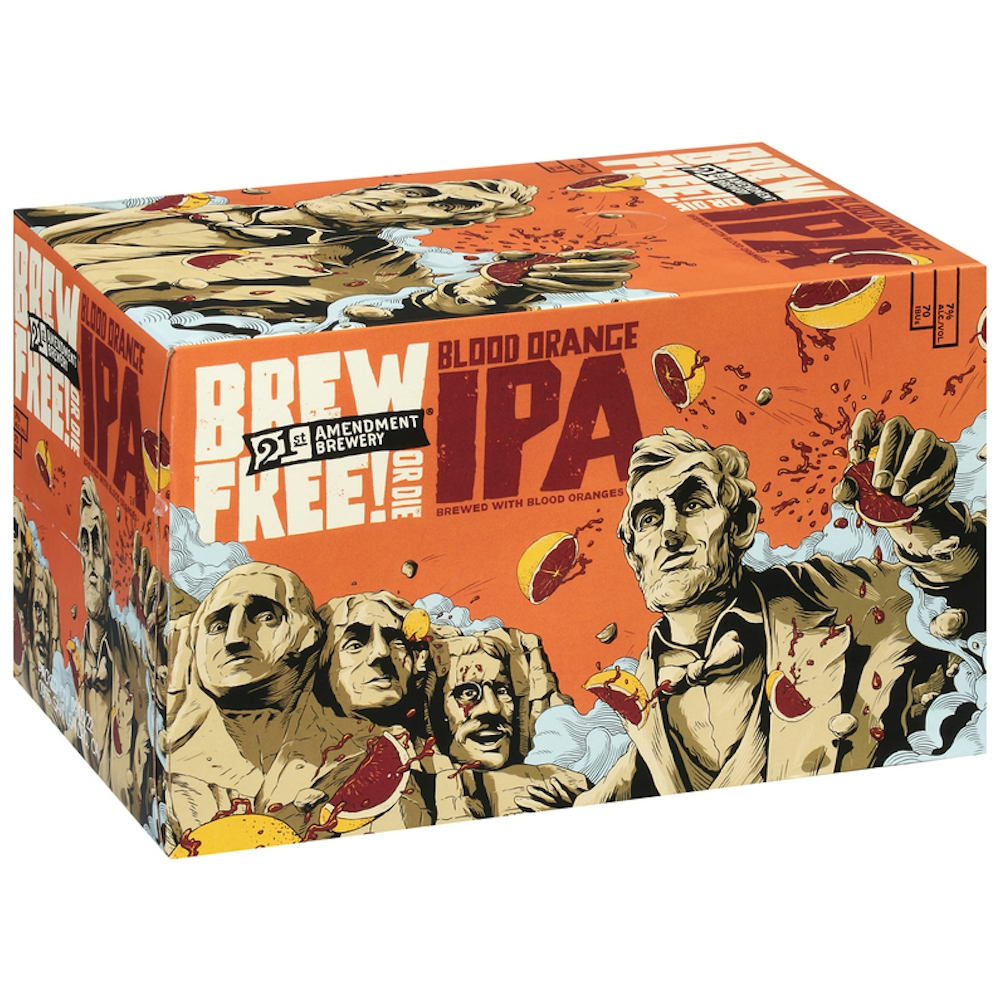 21st Amendment Brewery Brew Free Or Die! Blood Orange IPA 12oz 6 Pack ...