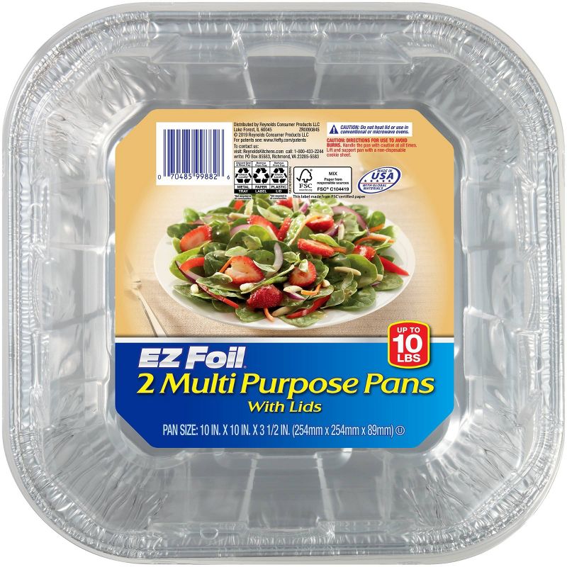 EZ Foil Reynolds Multi Purpose Pans 2 Ct Pack — UPC 70485908818 — Go-UPC
