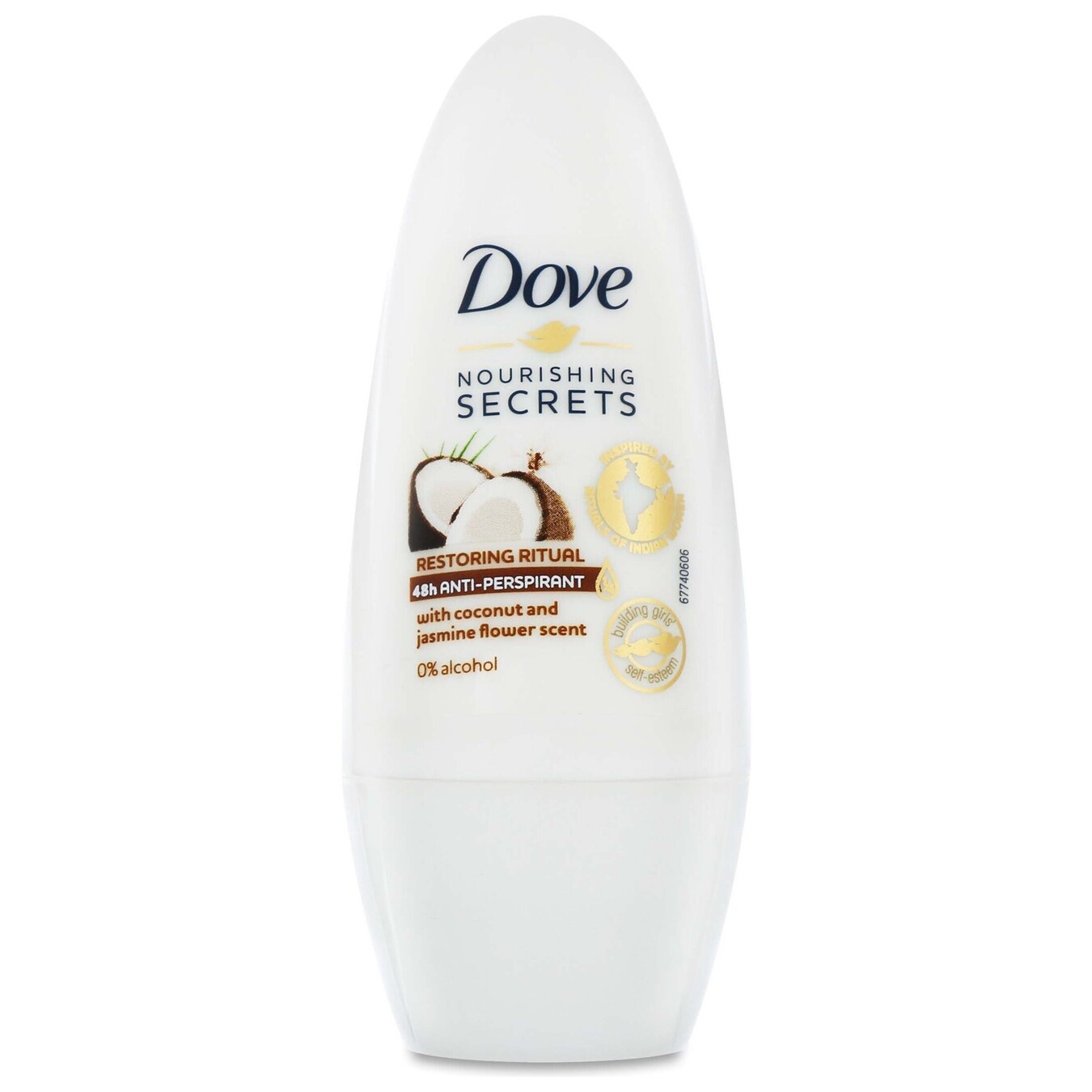 Dove Roll On Deodorant - Coconut & Jasmine Flower - 50 Ml - RusselcoInc