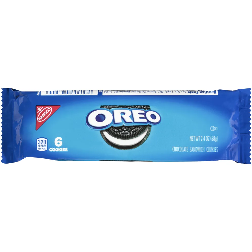 Oreo Chocolate Sandwich Cookies - Snack Pack, 2.4 Ounce — UPC ...