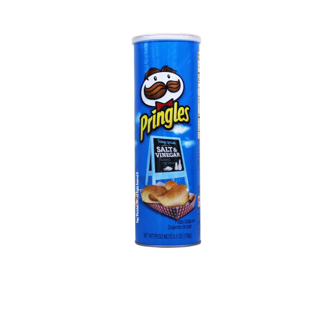 Pringles Salt & Vinegar Potato Crisps Chips - 5.5oz — UPC 38000138607 ...