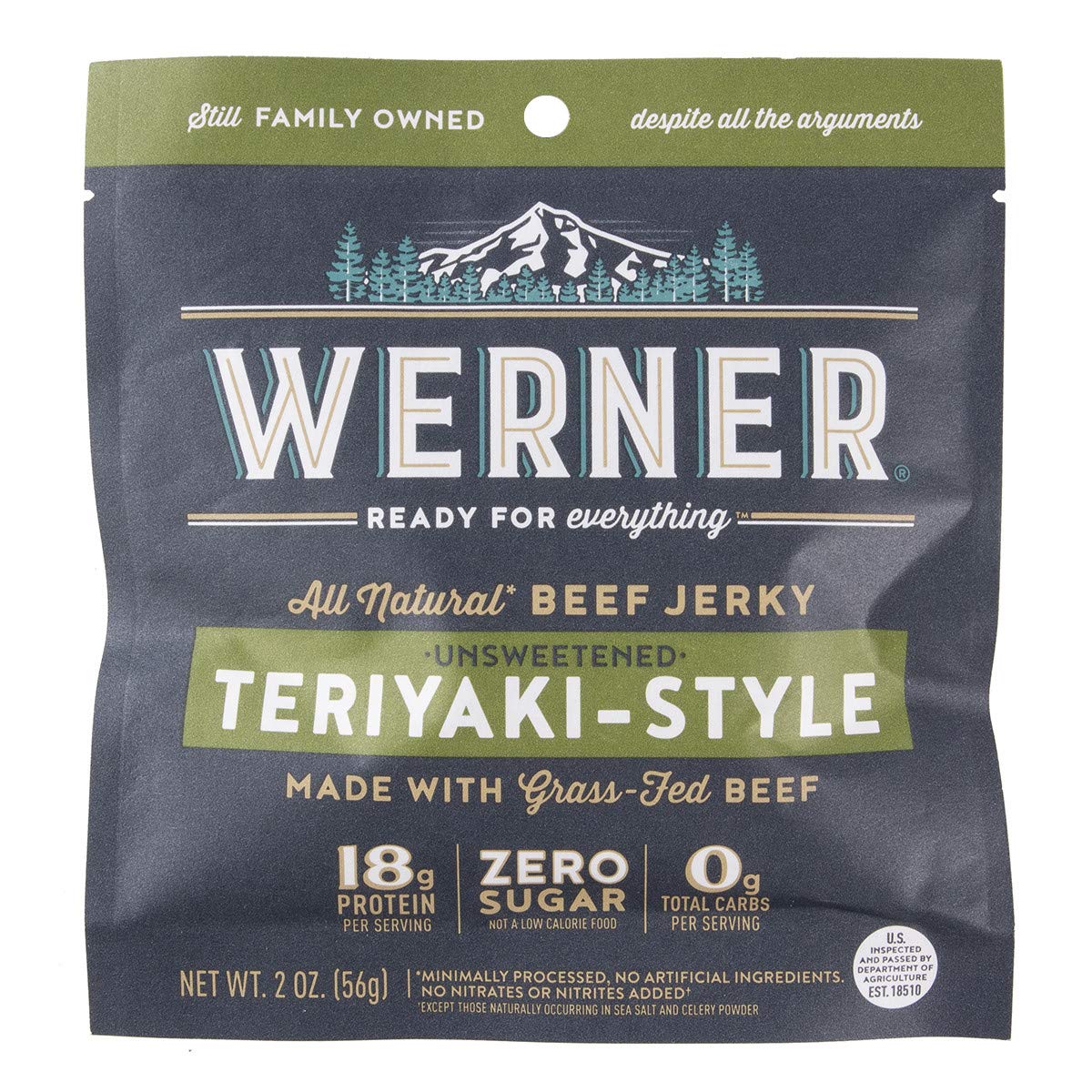Made in Oregon Werner Teriyaki-Style Beef Jerky 2oz — GTIN-14 ...