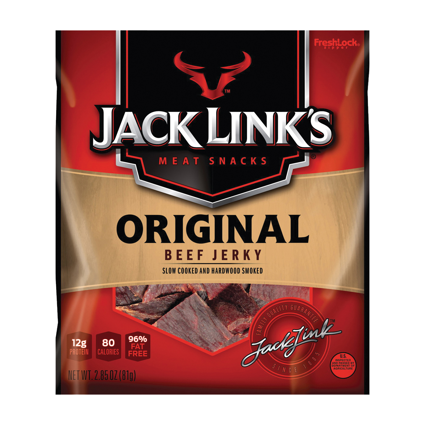 Jack Link's Original Beef Jerky, 2.85 Ounce — UPC 17082876317 — Go-UPC