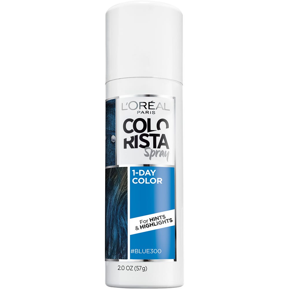 Colorista L'Oreal Paris Temporary Blue Hair Color Spray — UPC ...