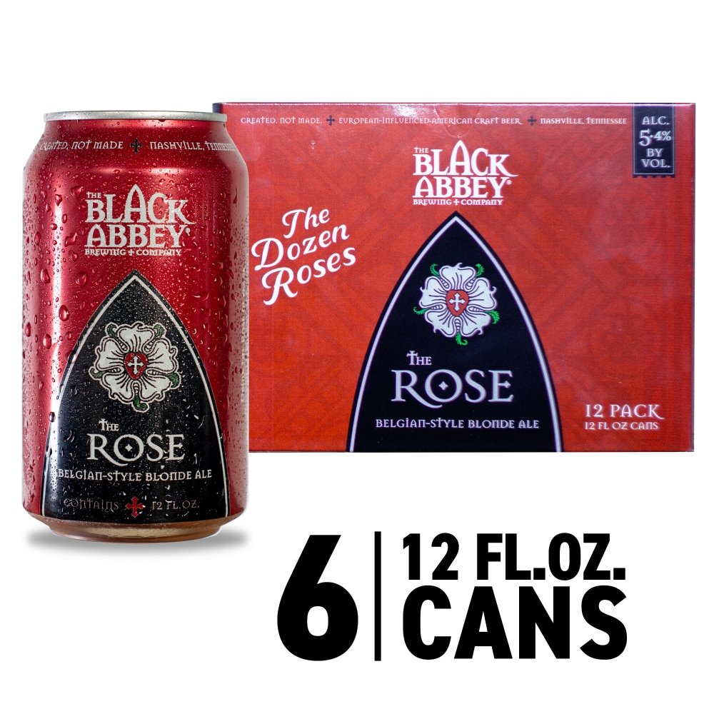 Black Abbey Dozen Roses Blonde Ale Craft Beer — UPC 814918020261 — Go-UPC
