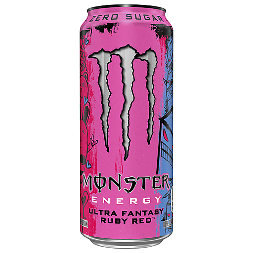 Monster Zero Sugar Ultra Fantasy Ruby Red Energy Drink Can — UPC ...