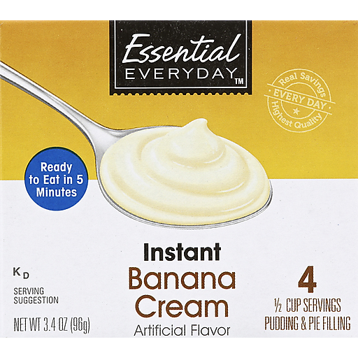 Essential Everyday Pudding & Pie Filling, Instant, Banana — UPC ...