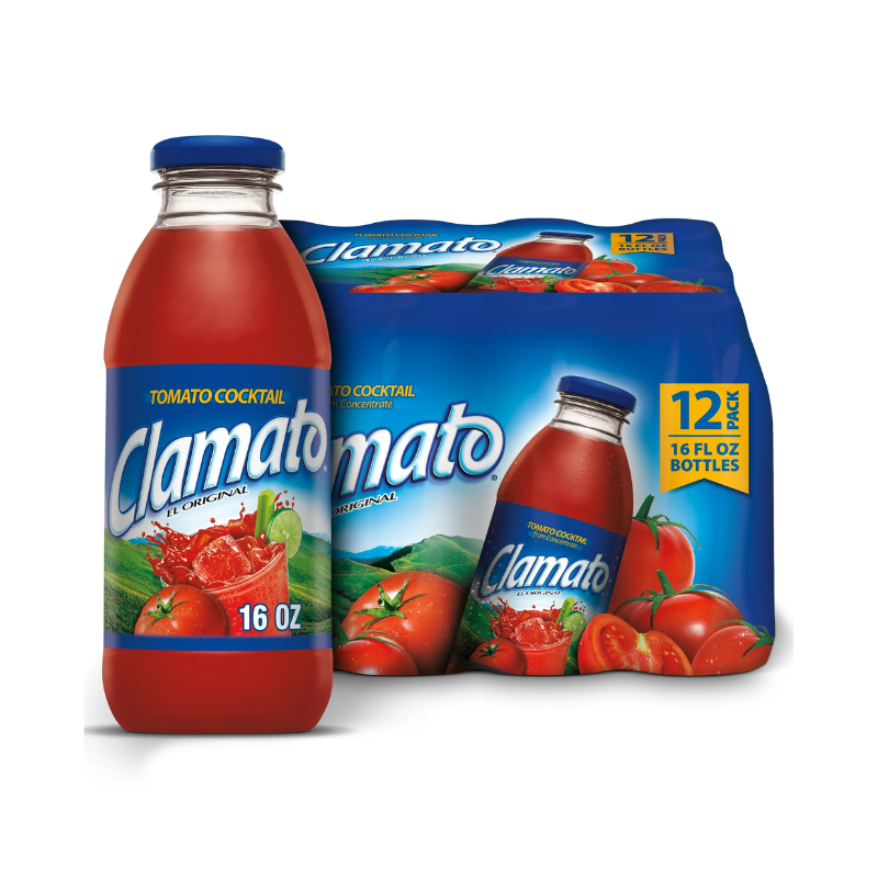 Clamato Original Tomato Cocktail, 16 Fl Oz Glass Bottle — UPC ...