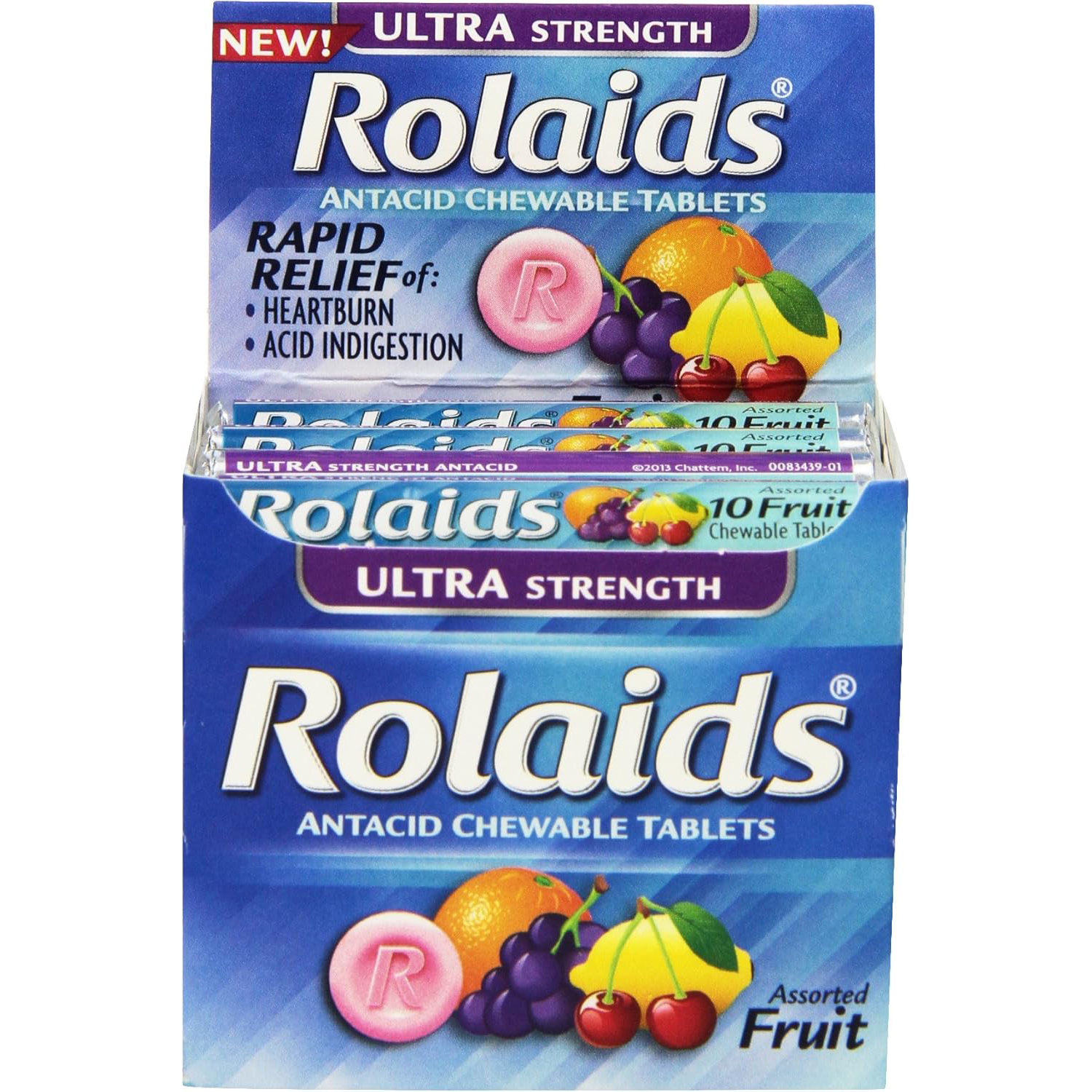 Rolaids Chewable Tablets Ultra Strength Assorted Fruit Antacid — UPC ...
