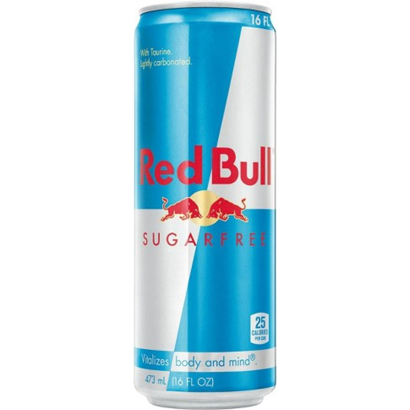 Red Bull Sugarfree, Energy Drink 16oz Can — UPC 61126954602 — Go-UPC