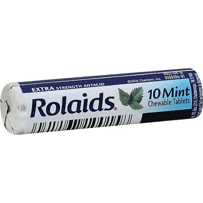 Rolaids Antacid, Extra Strength, Chewable Tablets, Mint — UPC ...