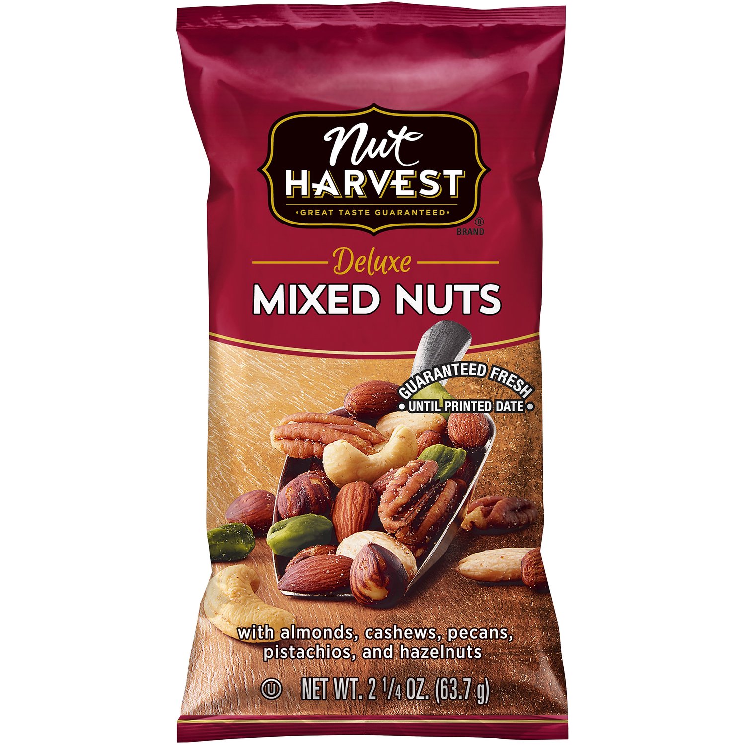 Nut Harvest Deluxe Mixed Nuts With Almonds Cashews Pecans Pistachios ...