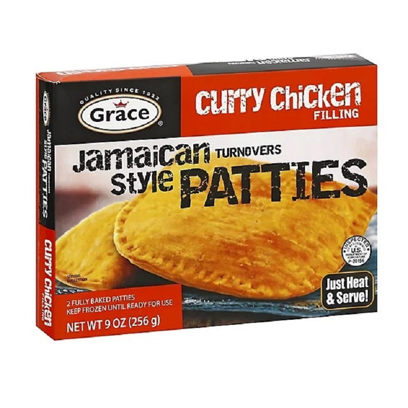 Grace Curry Chicken Filling Turnovers Jamaican Style Patties — UPC ...
