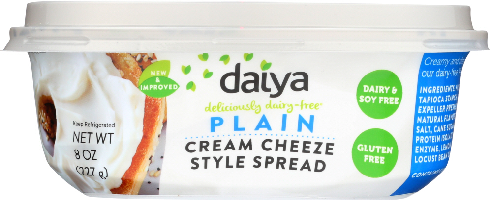 Daiya Dairy Free Cream Cheese Style Spread Plain, 8 Oz — UPC ...