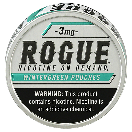 Rogue Nicotine, 3 Mg, Wintergreen, Pouches — UPC 840045200726 — Go-UPC