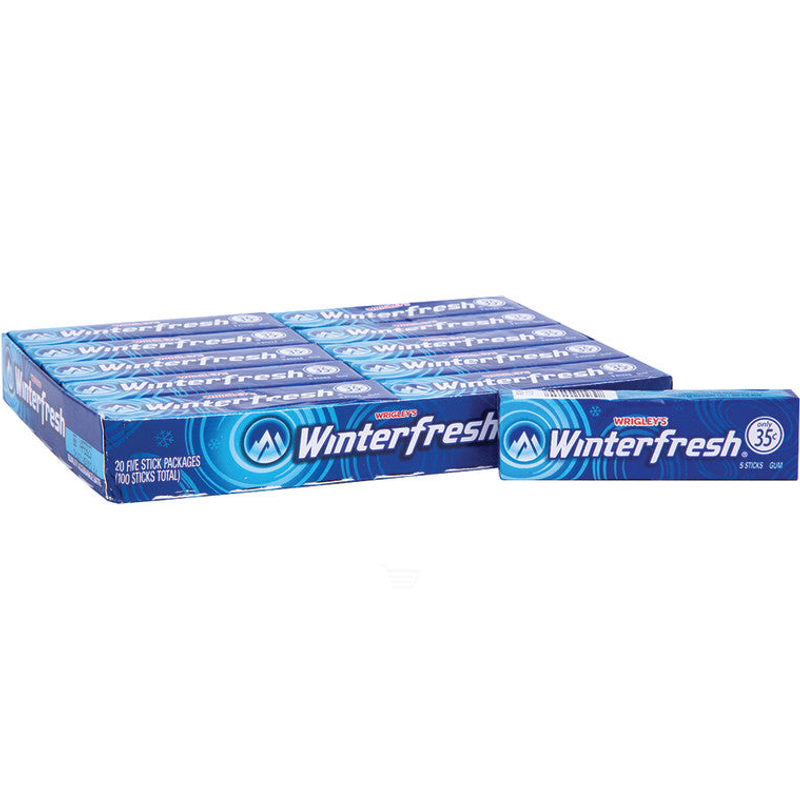 Winterfresh Wrigley’s Gum 5 Sticks — UPC 22000293275 — Go-UPC