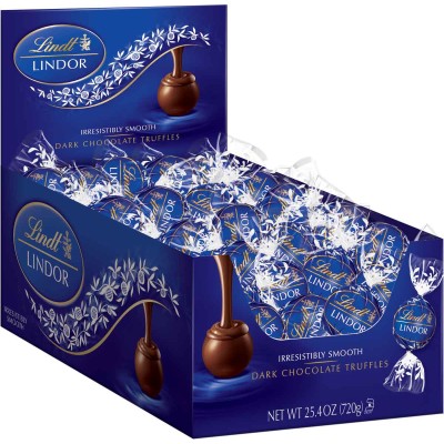 Lindt Lindor Dark Chocolate Truffles Individually Wrapped — UPC ...