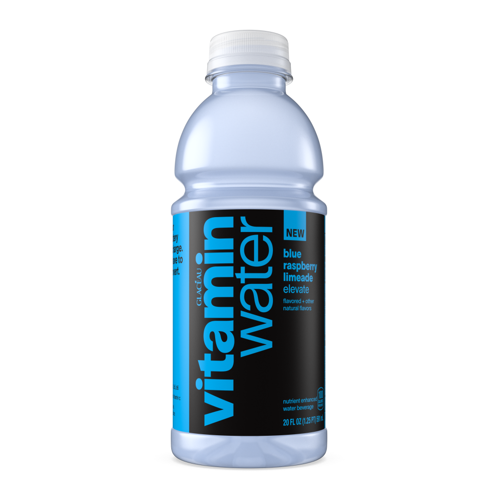 Vitaminwater Nutrient Enhanced Water Beverage, Elevate, Blue Raspberry ...