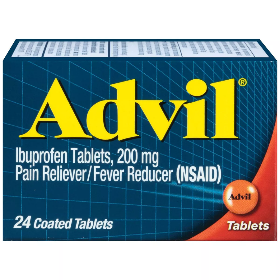 Advil Ibuprofen Pain Reliever/Fever Reducer, 200 Mg Coated Tablets ...