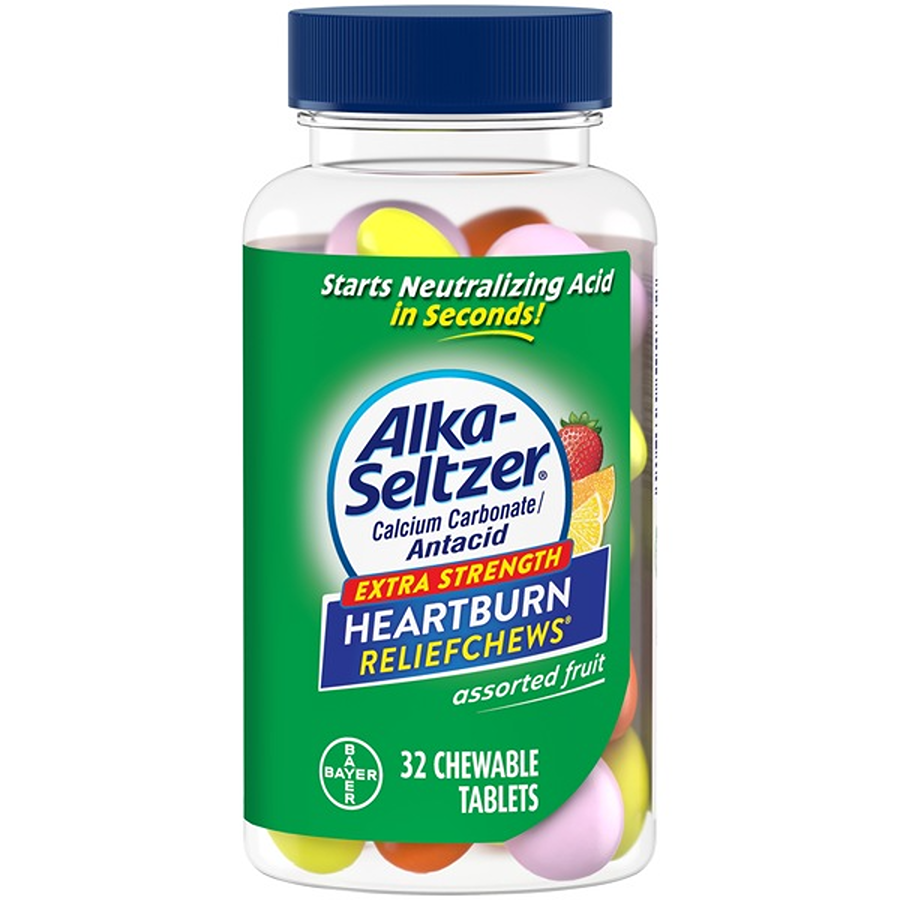 Alka-Seltzer Extra Strength Heartburn Relief Chews Antacid Tablets ...