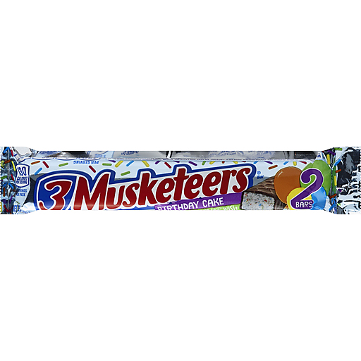 3 Musketeers Birthday Cake Sharing Size Chocolate Candy Bar, 2.14-Ounce ...