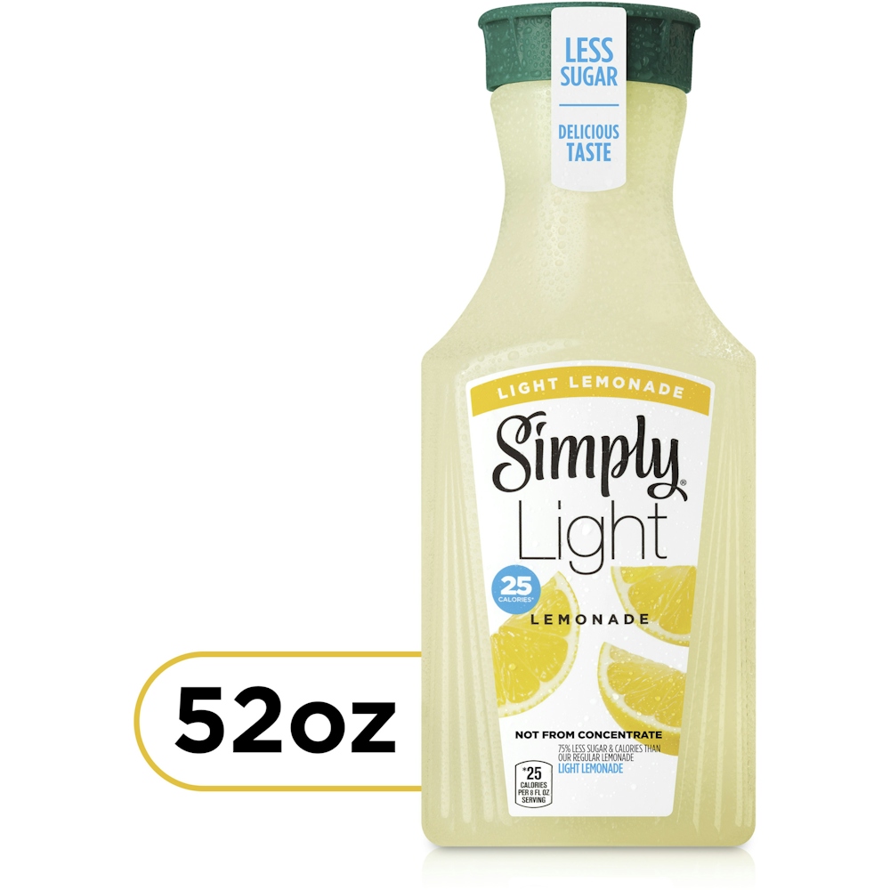 Simply Light Lemonade Bottle, 52 Fl Oz — UPC 25000100611 — Go-UPC