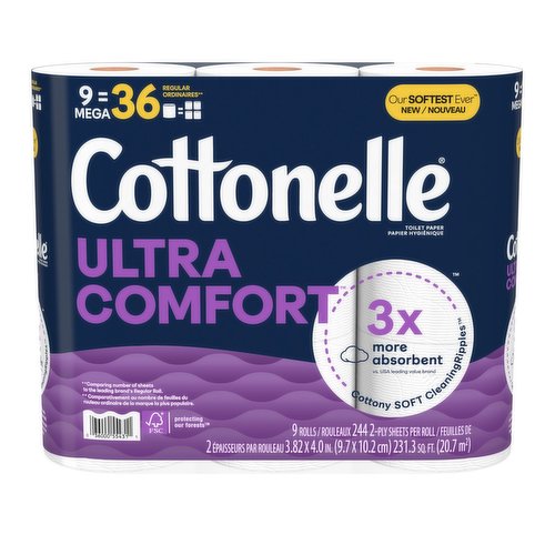 Cottonelle Ultra Comfort Toilet Paper Mega Roll — UPC 036000554311 — Go-UPC