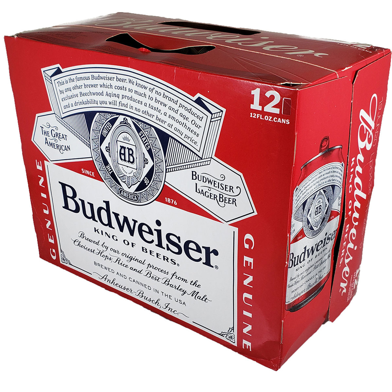 Budweiser Beer - 12 Pack Cans — UPC 18200110474 — Go-UPC