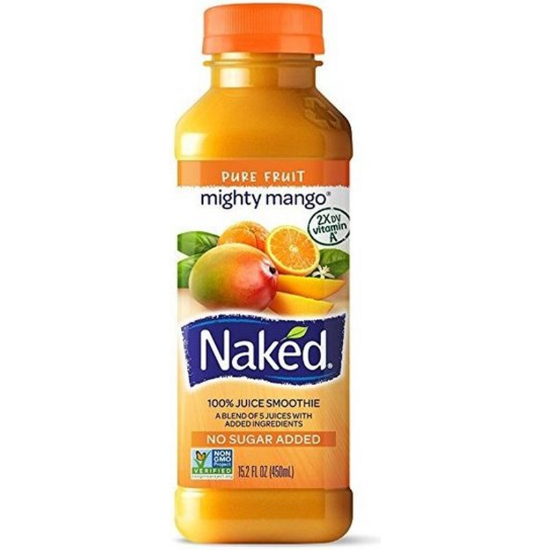 Naked Mighty Mango Fruit Juice Smoothie – 15.2 Fl Oz Bottle — UPC ...