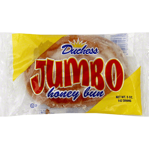 Duchess Honey Bun, Jumbo 5 Oz — UPC 70953704508 — Go-UPC