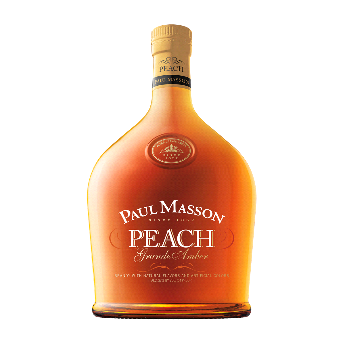 Paul Masson Grande Amber Peach Brandy 750 Ml — UPC 21296620024 — Go-UPC