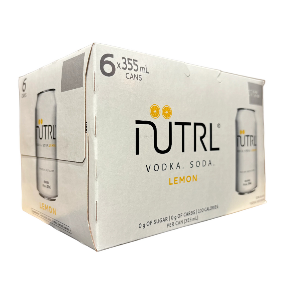 Nutrl Vodka Soda Lemon Can — UPC 628055589167 — Go-UPC