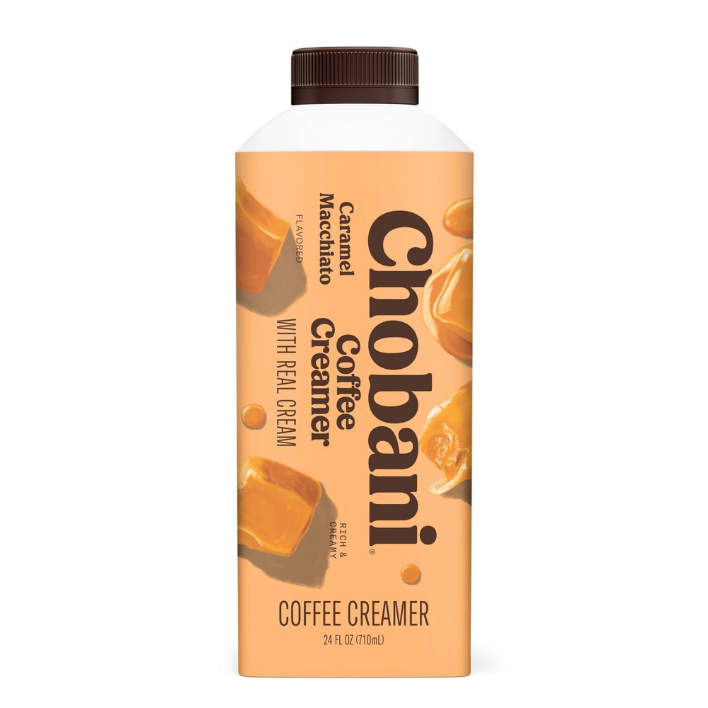 Chobani Coffee Creamer, With Real Cream, Caramel Macchiato 24 Fl Oz ...