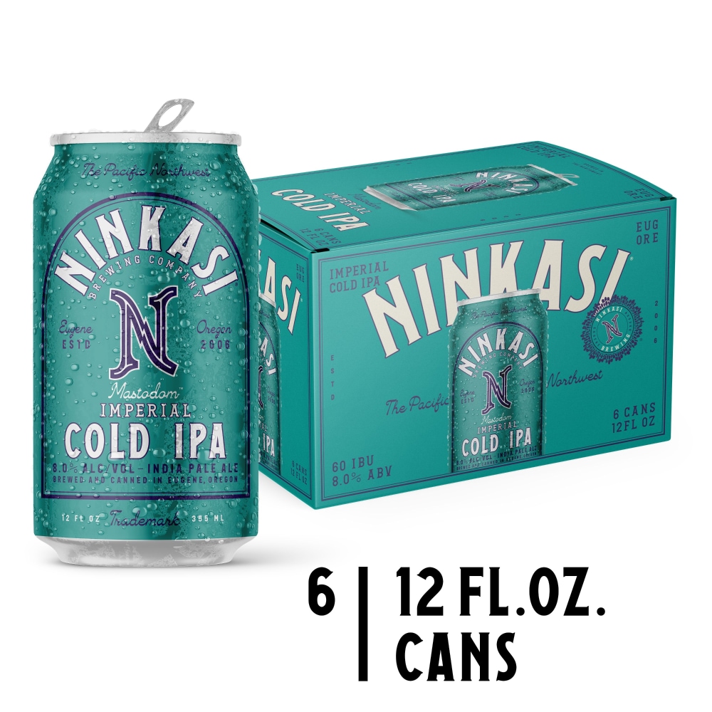 Ninkasi Brewing Company Imperial Cold IPA Craft Beer — UPC 855532006620 ...