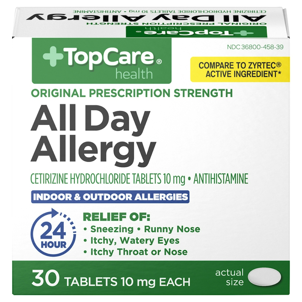 TopCare Health All Day Allergy, Original Prescription Strength, 10 Mg ...