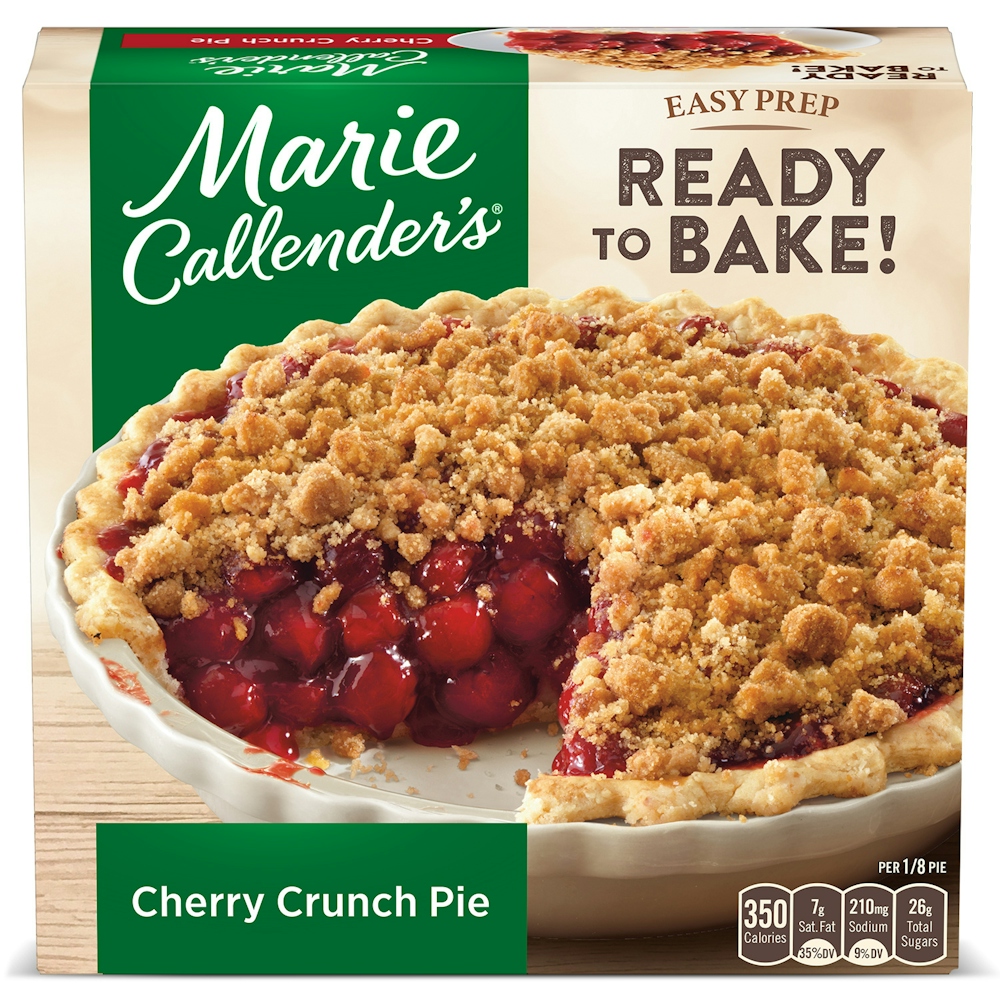 Marie Callender's Cherry Crunch Pie Frozen Dessert, 36 Ounce — UPC ...