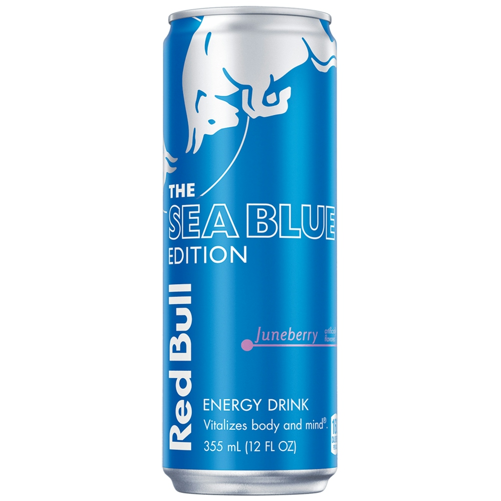 Red Bull Sea Blue Edition Energy Drink, Juneberry, 12 Fl Oz — UPC ...