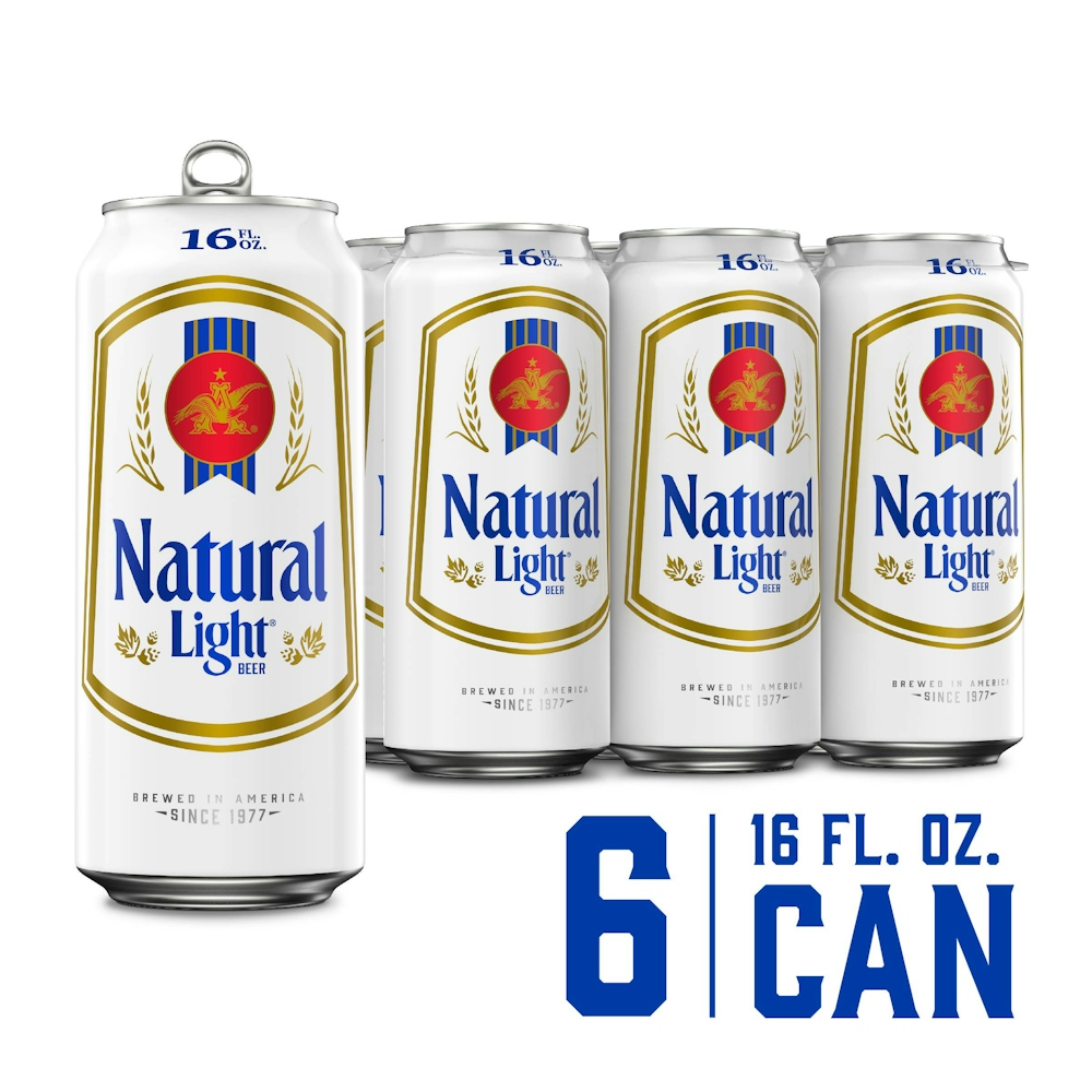 Natural Light Beer - 6pk/16 Fl Oz Cans — UPC 18200000430 — Go-UPC