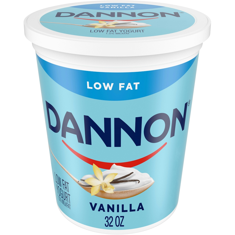 Dannon Low Fat Non-GMO Project Verified Vanilla Yogurt - 32oz Tub — UPC ...