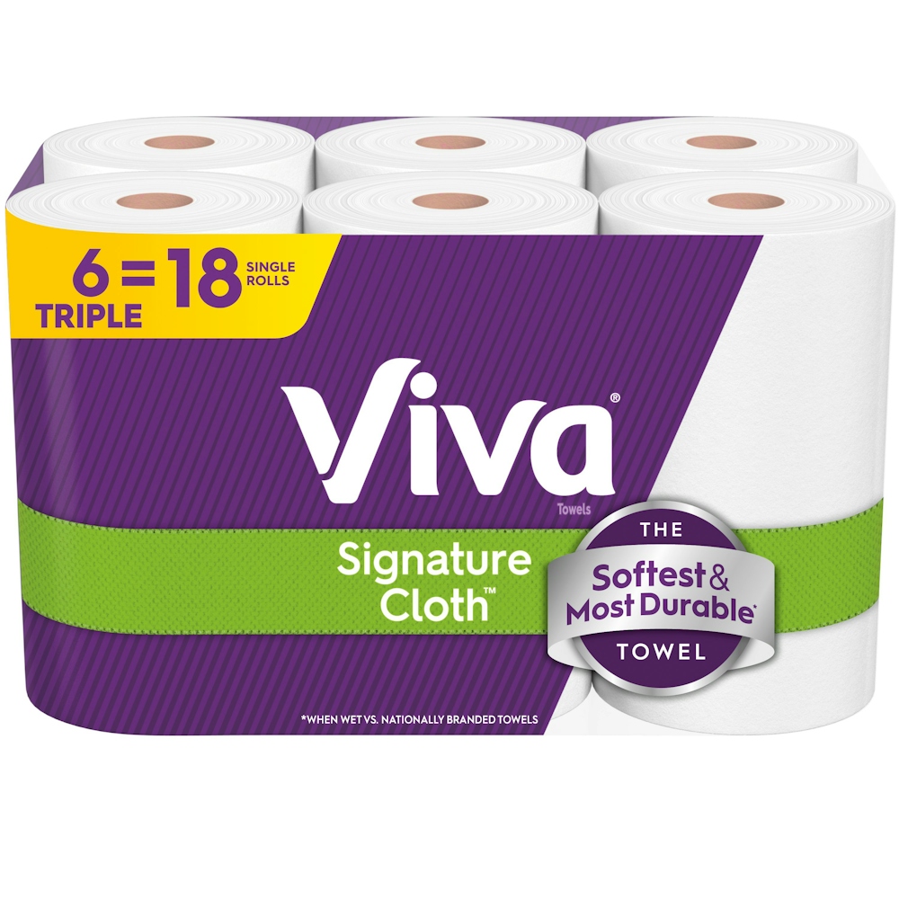 Viva Towels, Choose A Sheet, Triple Rolls, 1 Ply — UPC 36000565331 — Go-UPC