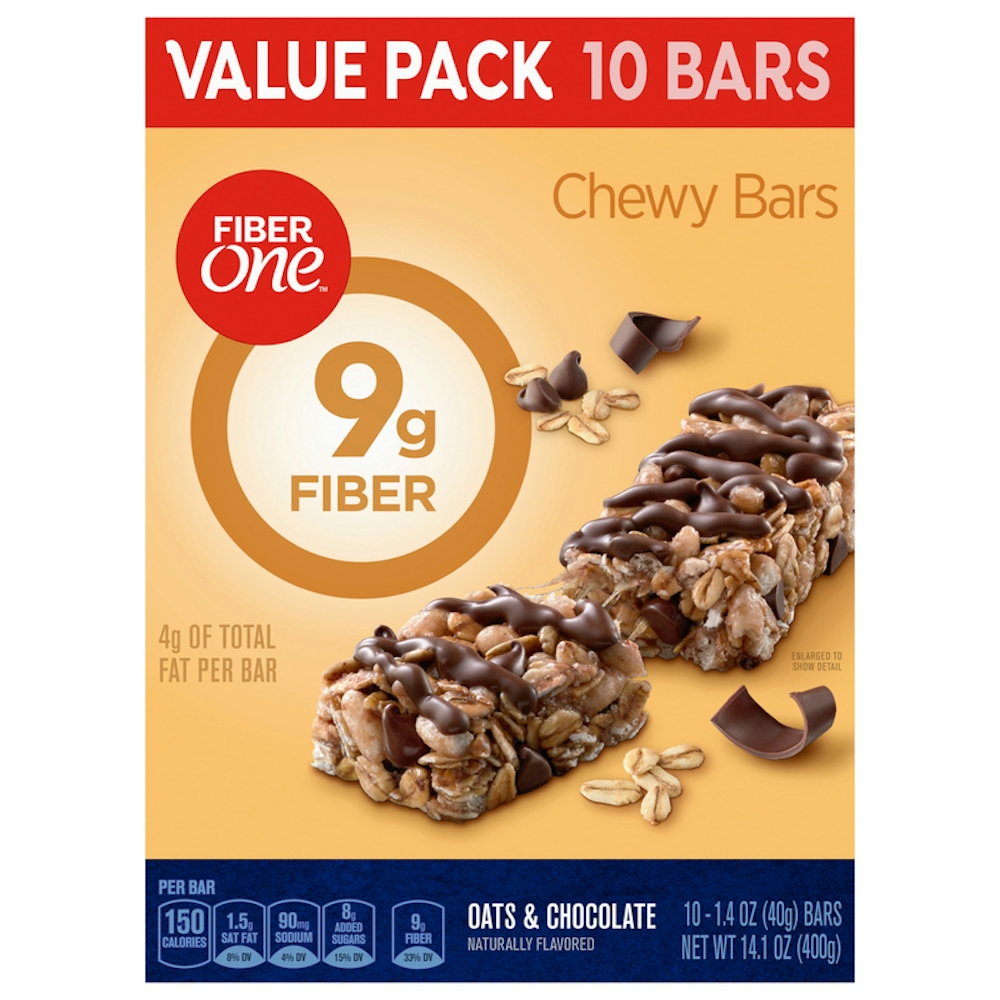Fiber One Chewy Oats & Chocolate Bars Value Pack — UPC 16000281660 — Go-UPC