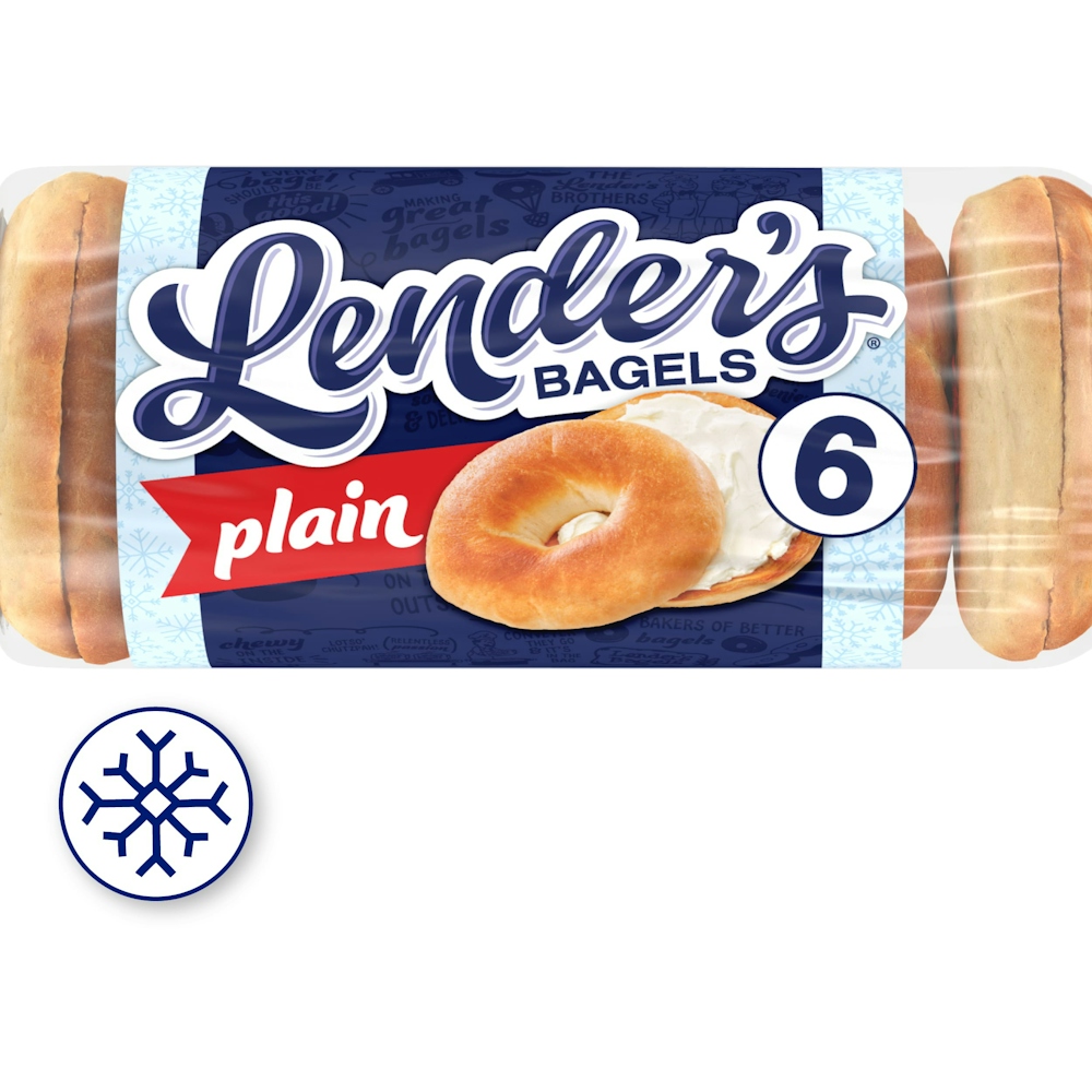 Lender's Original Pre Sliced Bagels Plain — UPC 76800000113 — Go-UPC