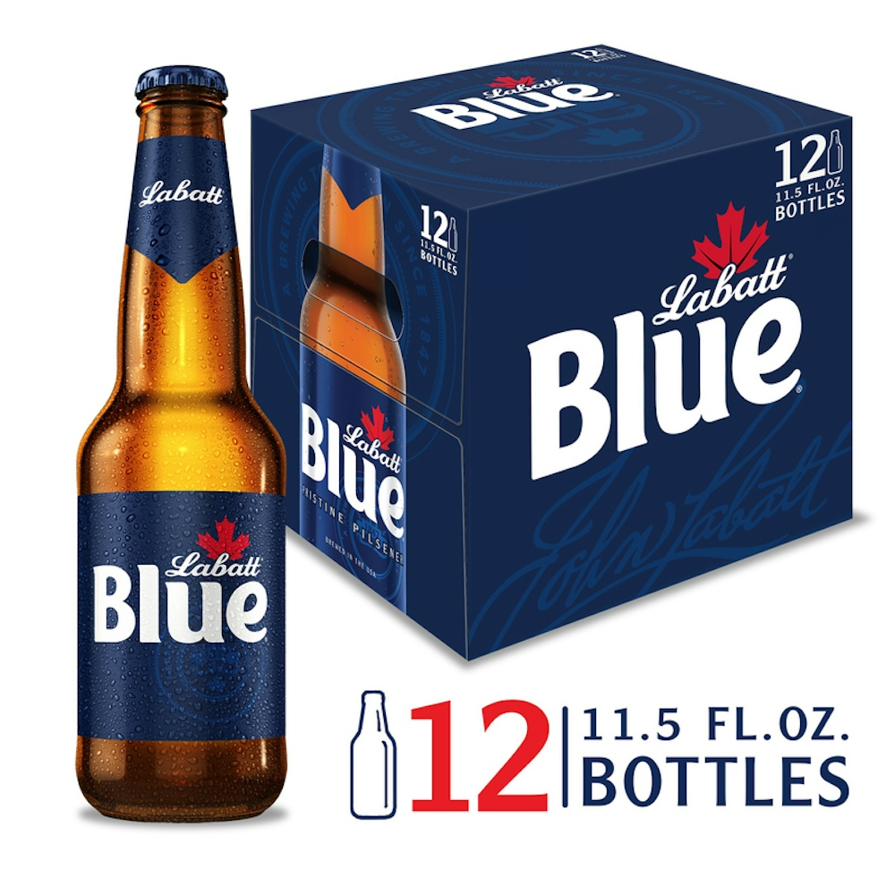 Labatt Blue Canadian Pilsener Beer - 12pk/12 Fl Oz Bottles — UPC ...