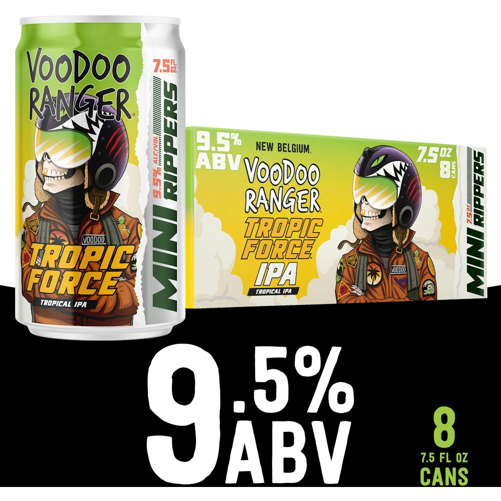 Voodoo Ranger Belgium Tropic Force IPA Mini Rippers Craft Beer — UPC ...