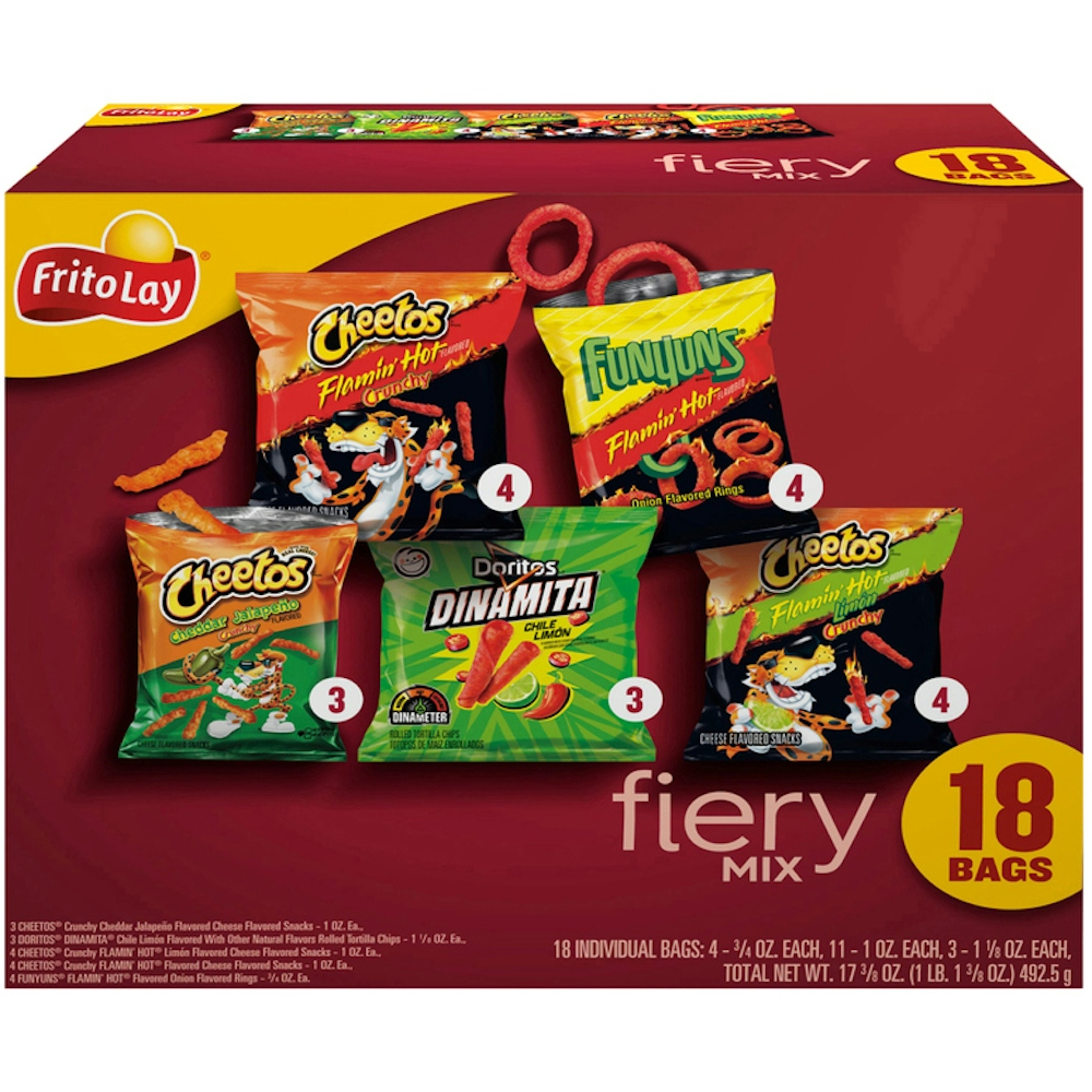 Frito Lay Snacks, Fiery Mix — UPC 28400737562 — Go-UPC